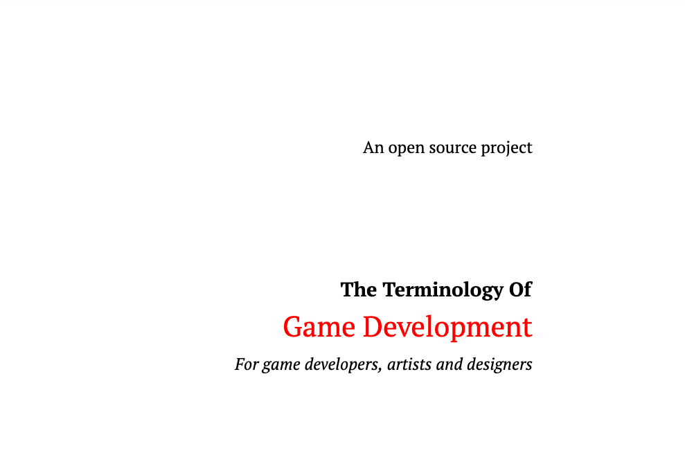 GitHub - AienTech/game-development-terminology: A dictionary made for ...