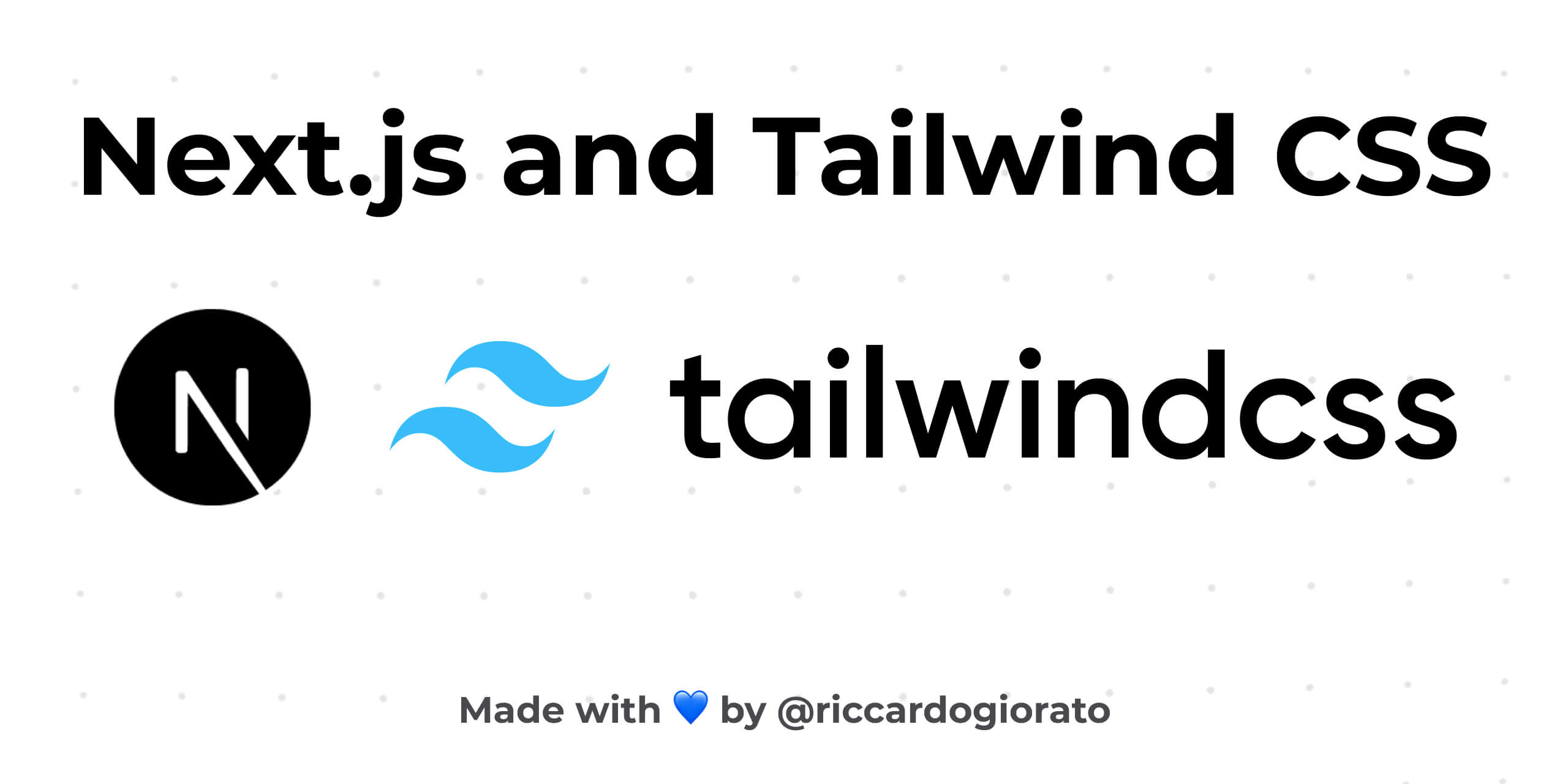GitHub Riccardogiorato template nextjs tailwind Template With Next 