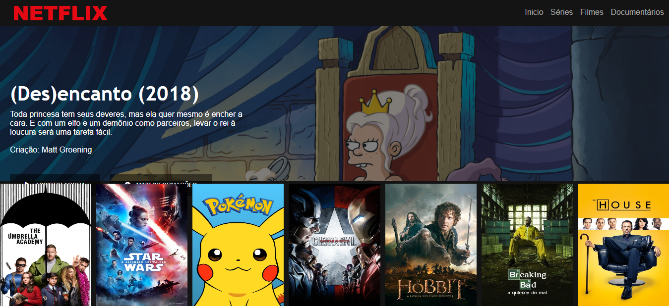 GitHub - otaciliofox/page-clone-netflix: Simple clone home netflix with ...