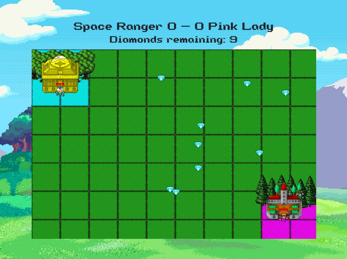 GitHub - sandu-lucian/diamond-gatherer-game: A retro-style Javascript game