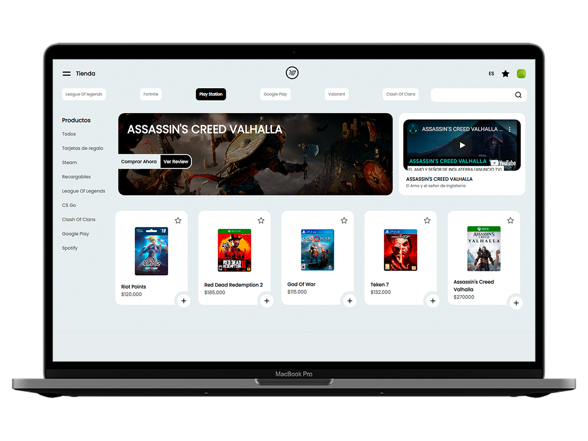 GitHub - MissingRed/CodeShop: tienda virtual de venta de videojuegos en formato digital