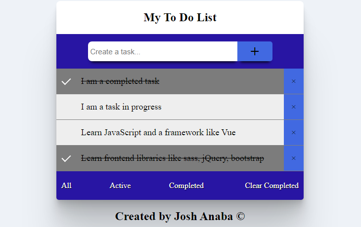 GitHub - JoshAnaba/TodoList: ToDoList: helps with keeping track of your ...