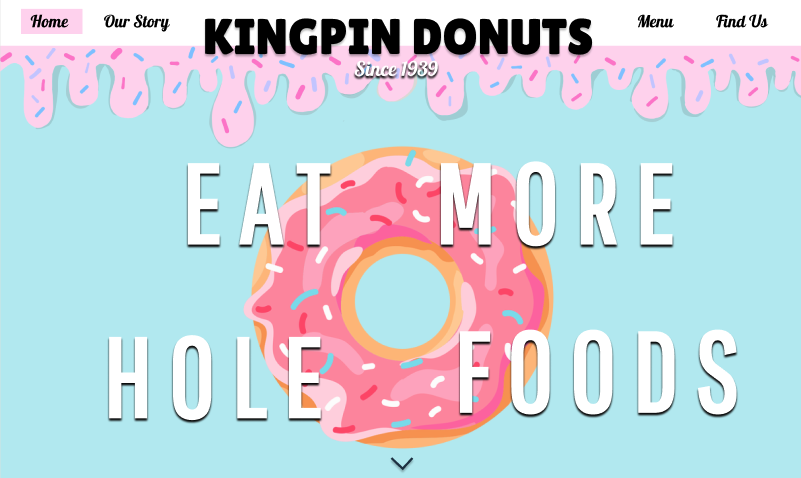 GitHub - kliu3247/kingpin-donut-redesign: Kingpin donut website redesign with HTML and CSS ...