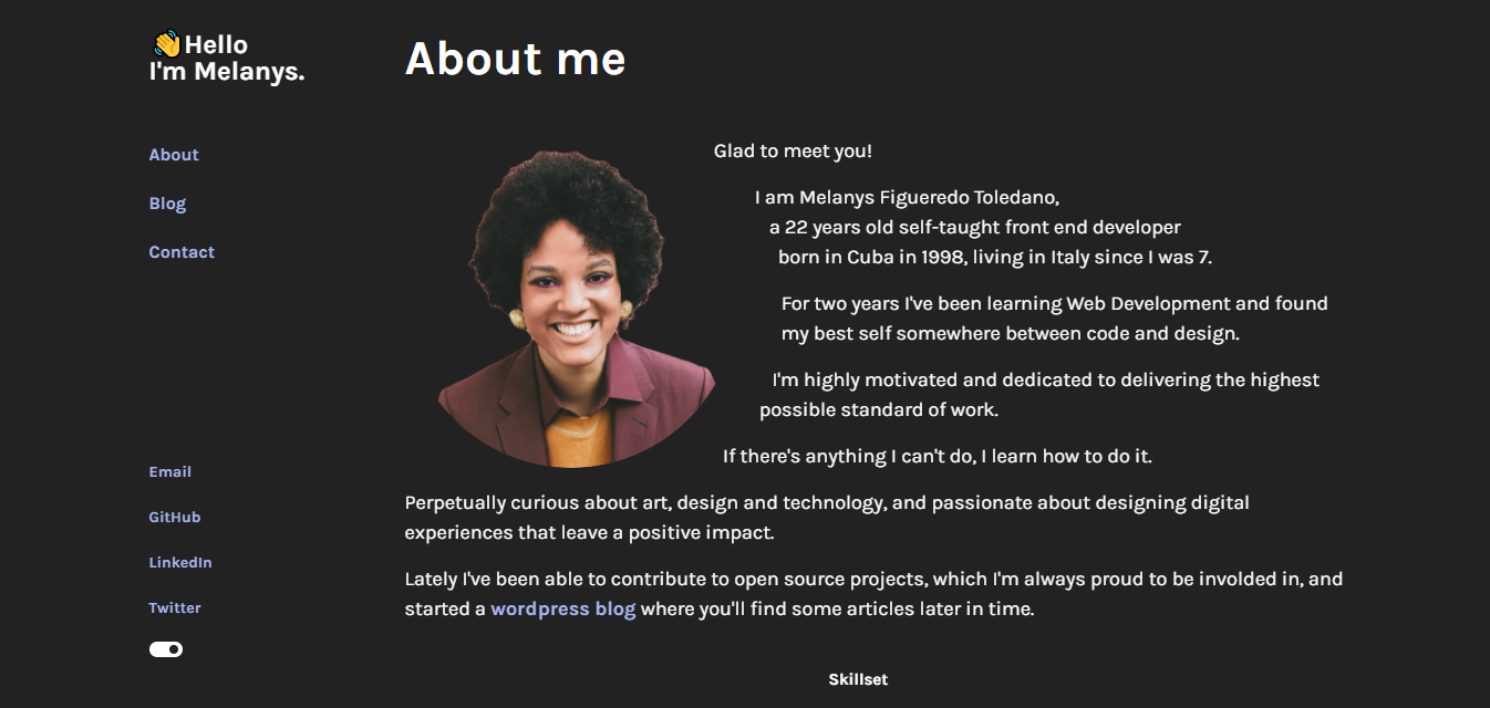 Github Melanyss Melanyss Github Io Github Portfolio Website