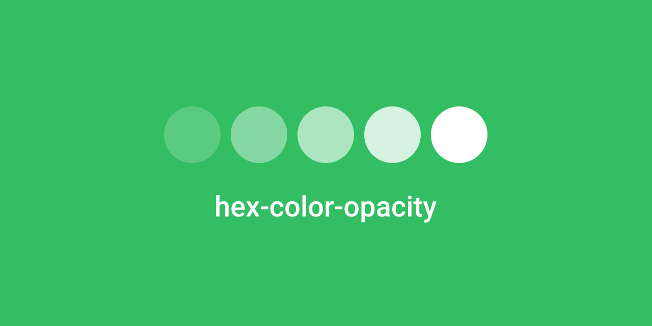 GitHub Dominicegginton hex color opacity Lightweight Module For