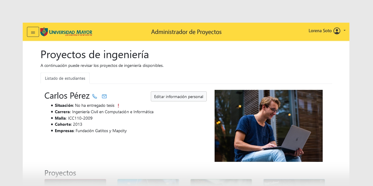 GitHub - melipass/umayor-ui-proyectos: Front-end para la gestión de los proyectos de título ...