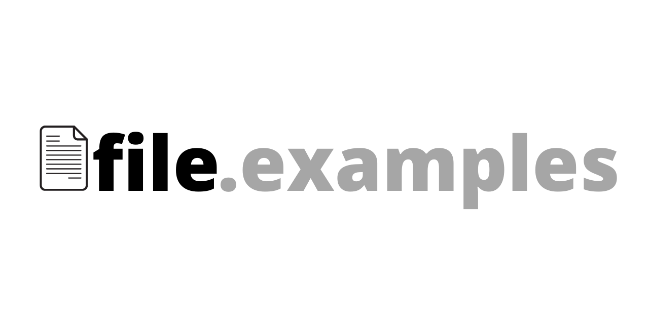 GitHub - thethales/File-Examples: An indexed collection of file ...