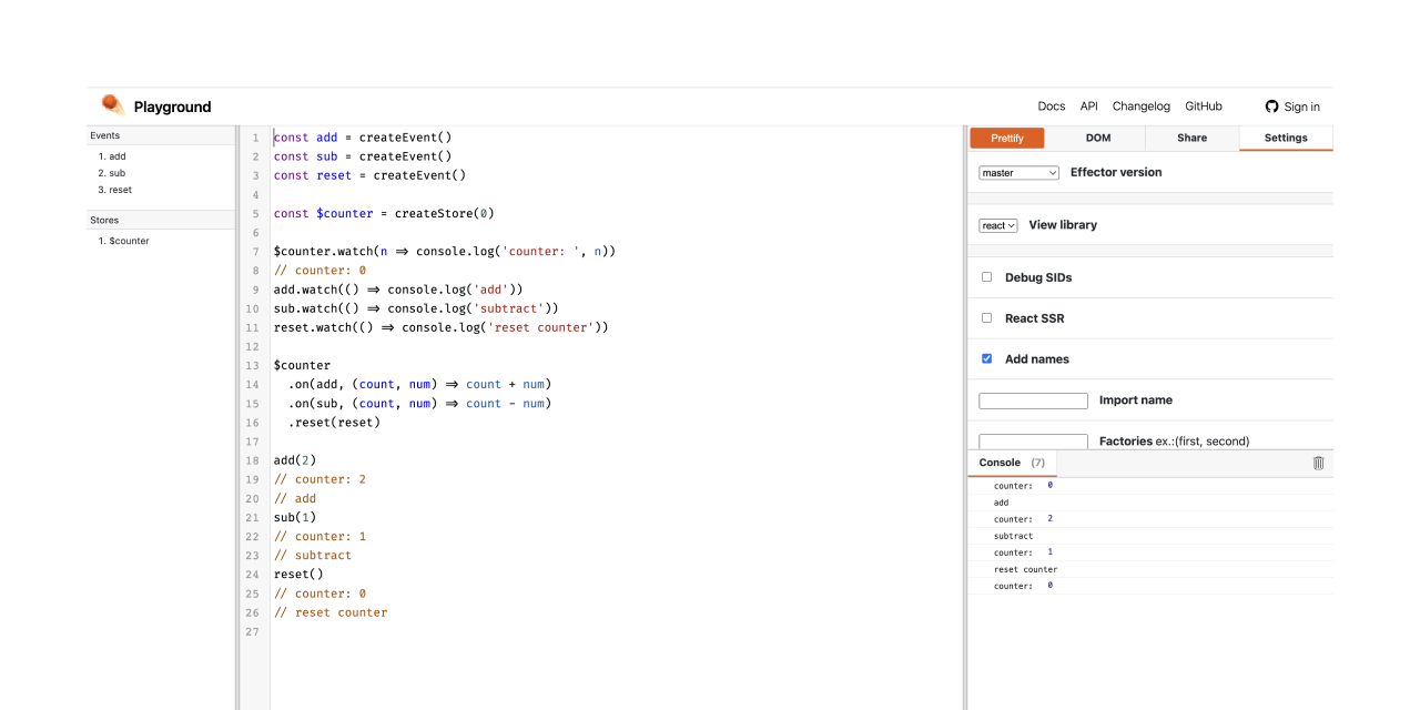 GitHub - effector/repl: Online playground for effector