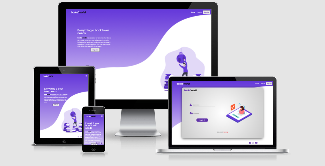 GitHub - Henriqueperoni/CI-MS3-Books-World: Milestone 3 Project - A website where you can create ...