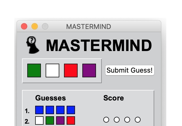 GitHub - kuoalan/Mastermind: Single player graphical implementation of Mastermind in Python 3 ...