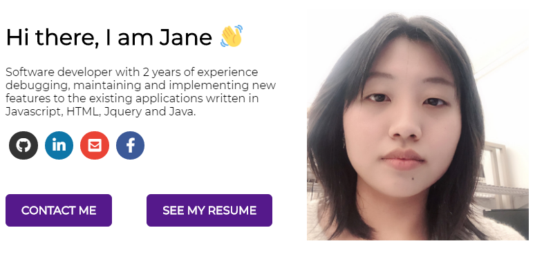 GitHub - Jane3/portfolio: A portfolio containing my skills, experiences ...