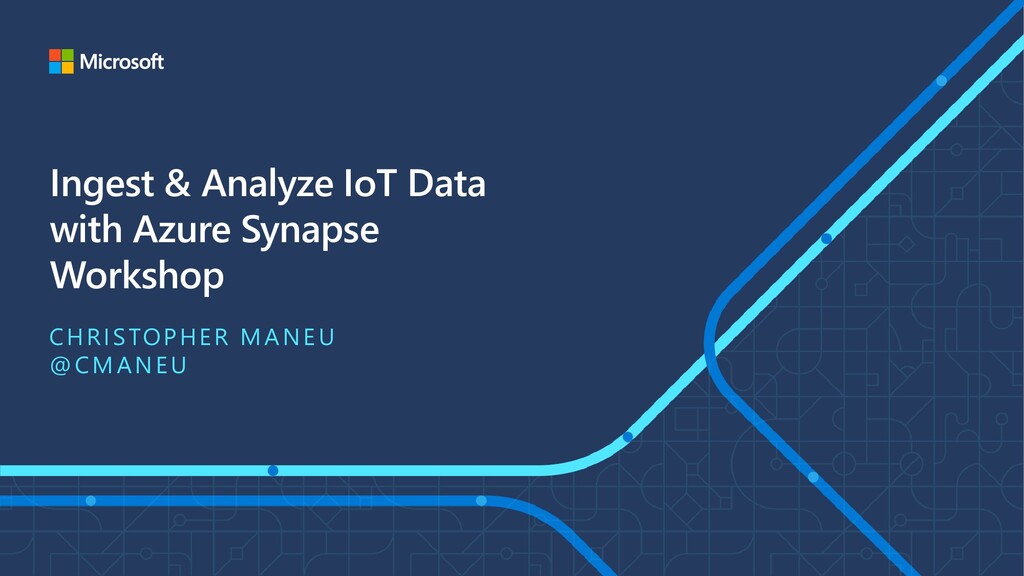 GitHub - cmaneu/azure-iot-synapse-workshop
