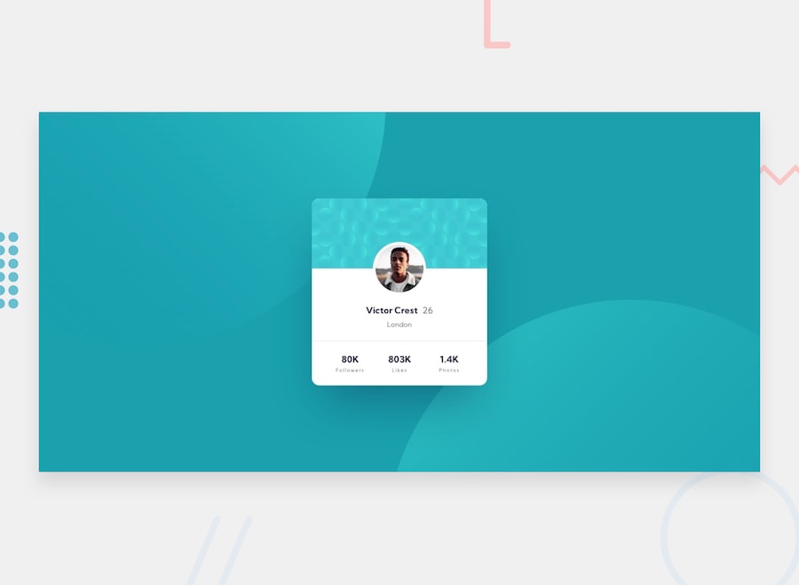 Github Thebeyondr Profile Card Component Small Profile Card