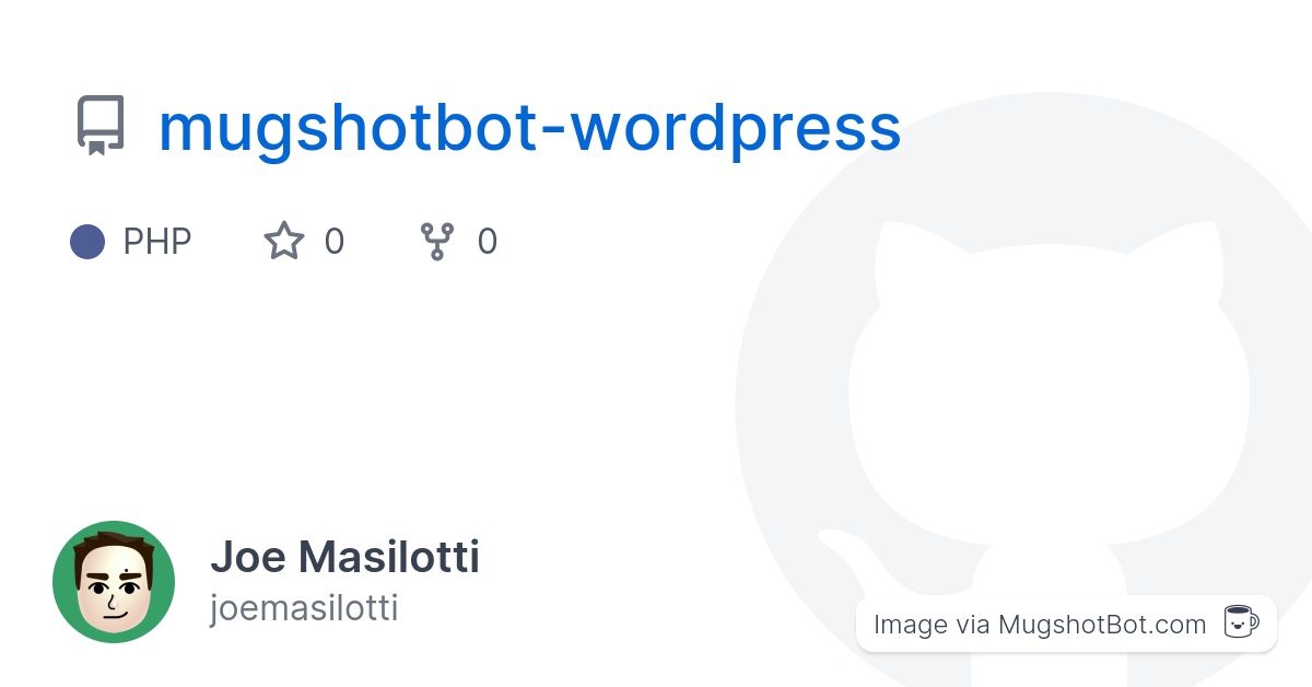 GitHub - renuo/mugshotbot-wordpress: WordPress plugin for Mugshot Bot.