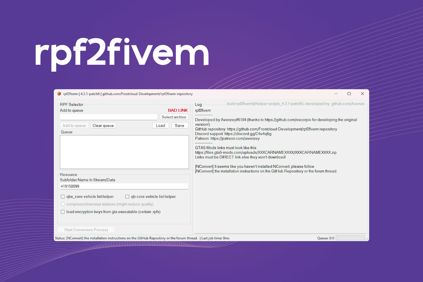 GitHub - Frostcloud-Development/rpf2fivem-repository: A tool for ...