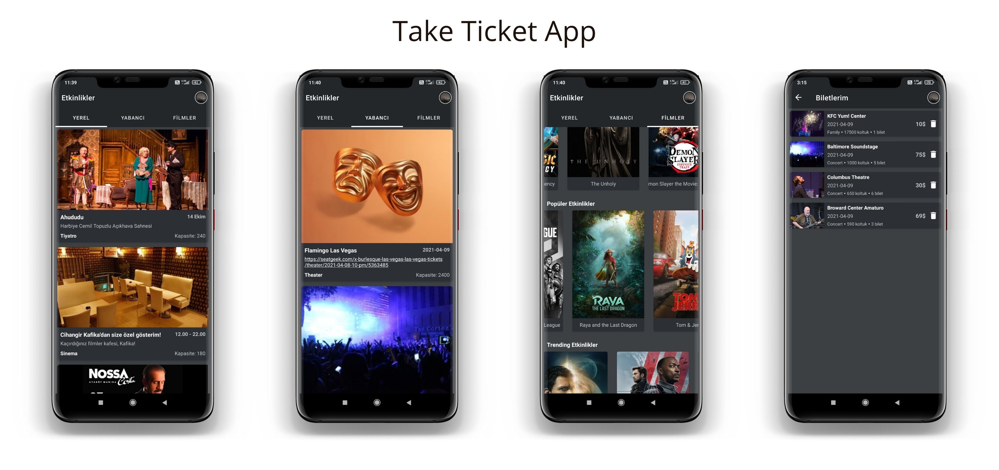 GitHub - mburakcakir/TakeTicket: A ticket app using MVVM and Android ...