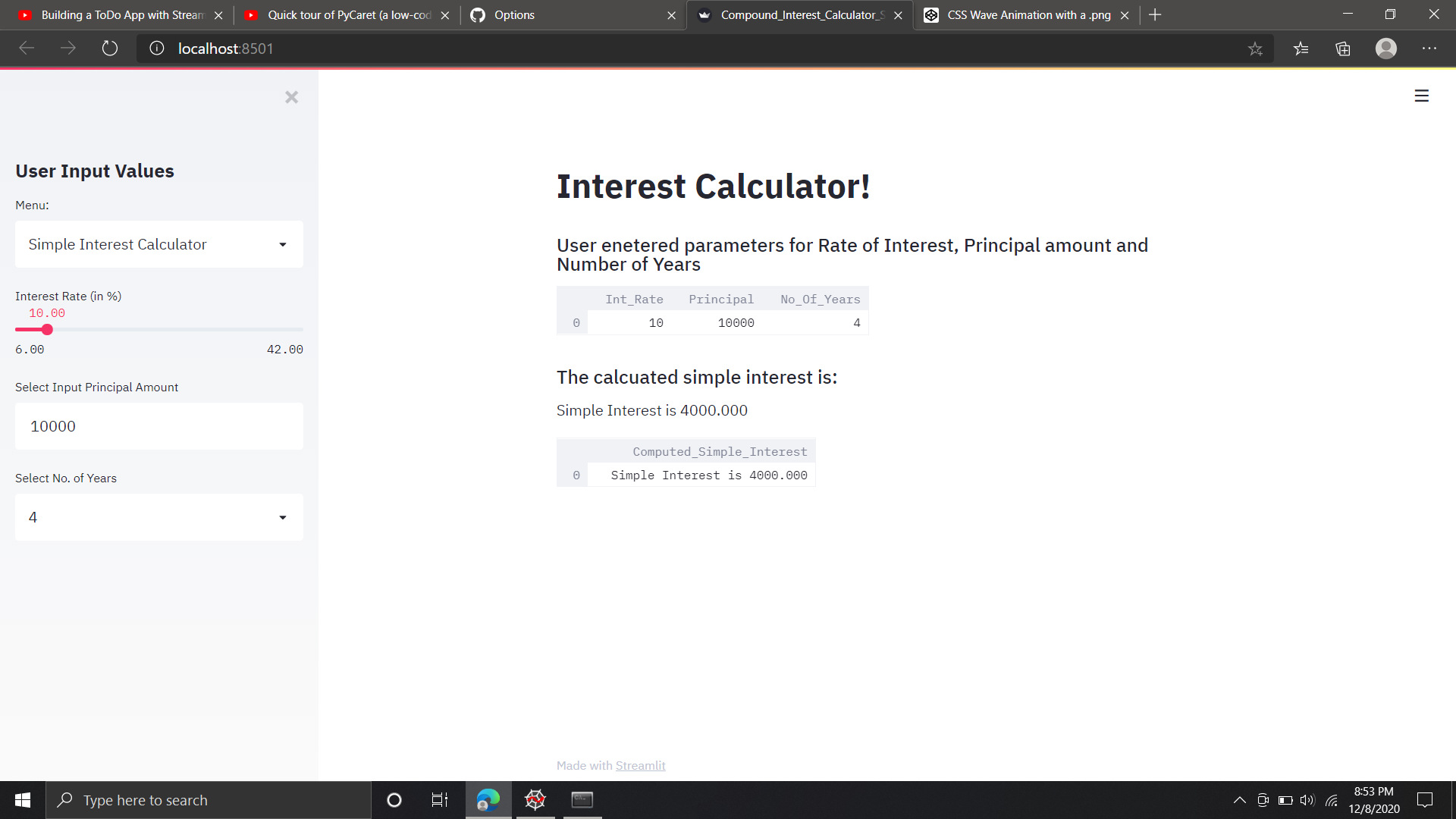 GitHub - ishkapoor2000/Interest-Calculator: This is a simple Web-App ...