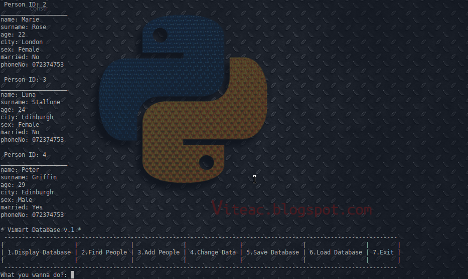 GitHub - Viteac/Database_of_people: Catalog of People, store people ...