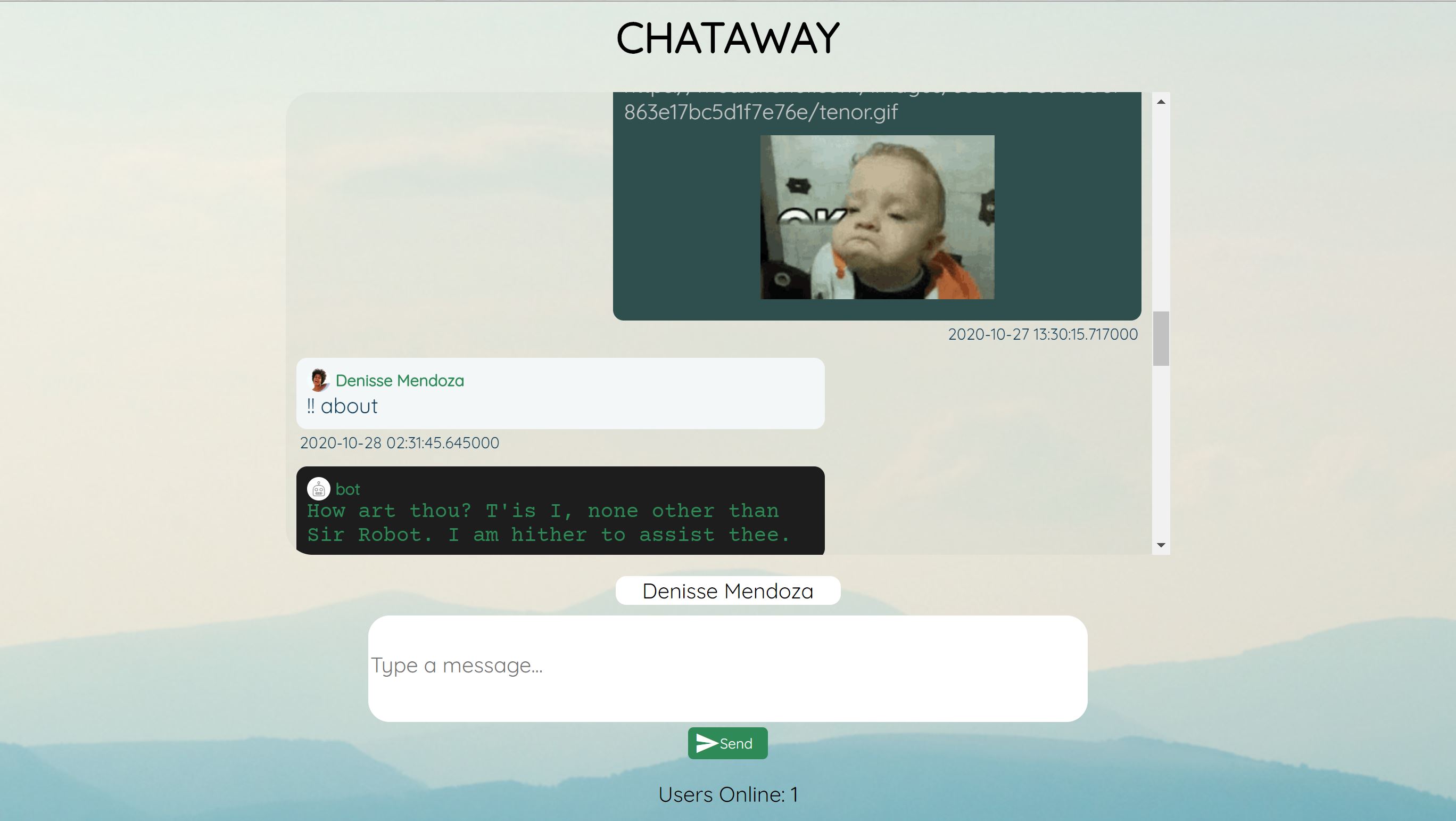 GitHub - dm464/Chataway-Chat-App: This is a web application through which logged-in users can ...