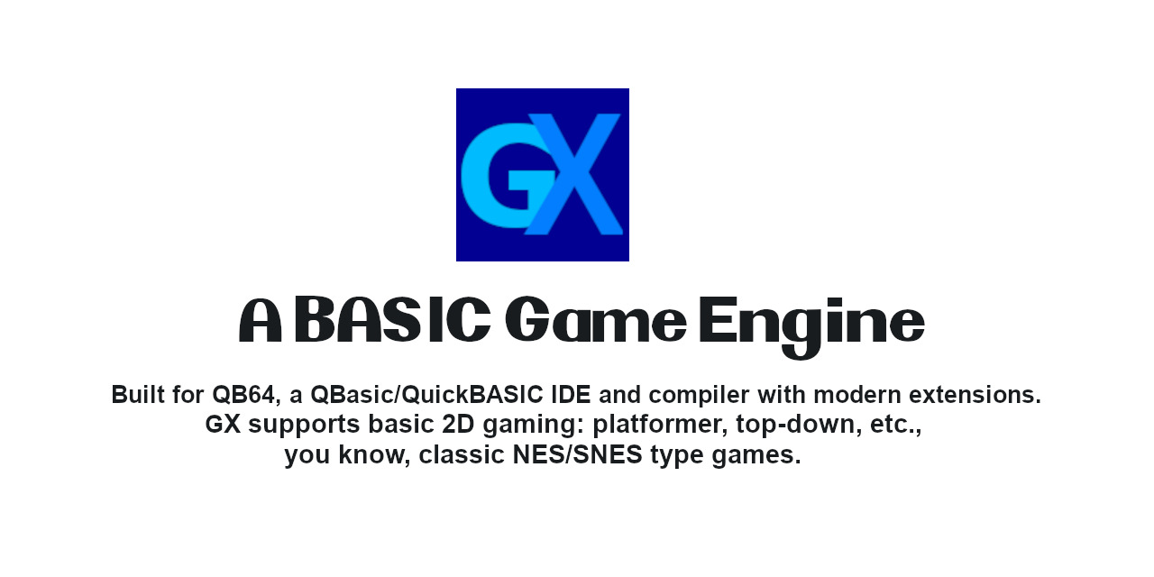 GitHub - boxgaming/gx: GX is a basic game engine... literally. This is ...