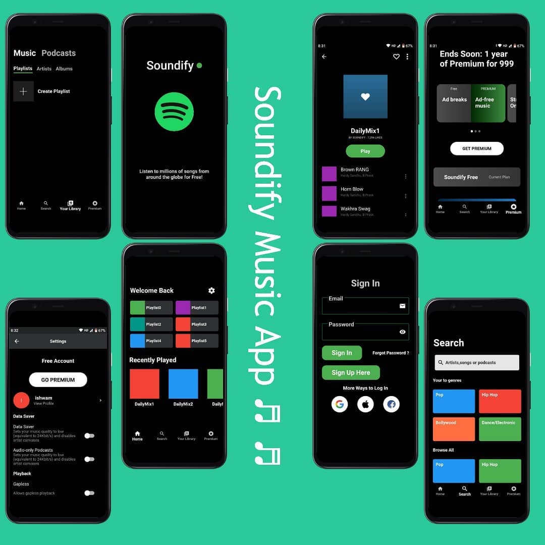 GitHub - Ishwam-Garg/Soundify: Music Streaming App