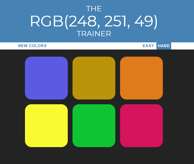 GitHub - mattyoungberg/RGBTrainer: Train yourself to instinctively know ...