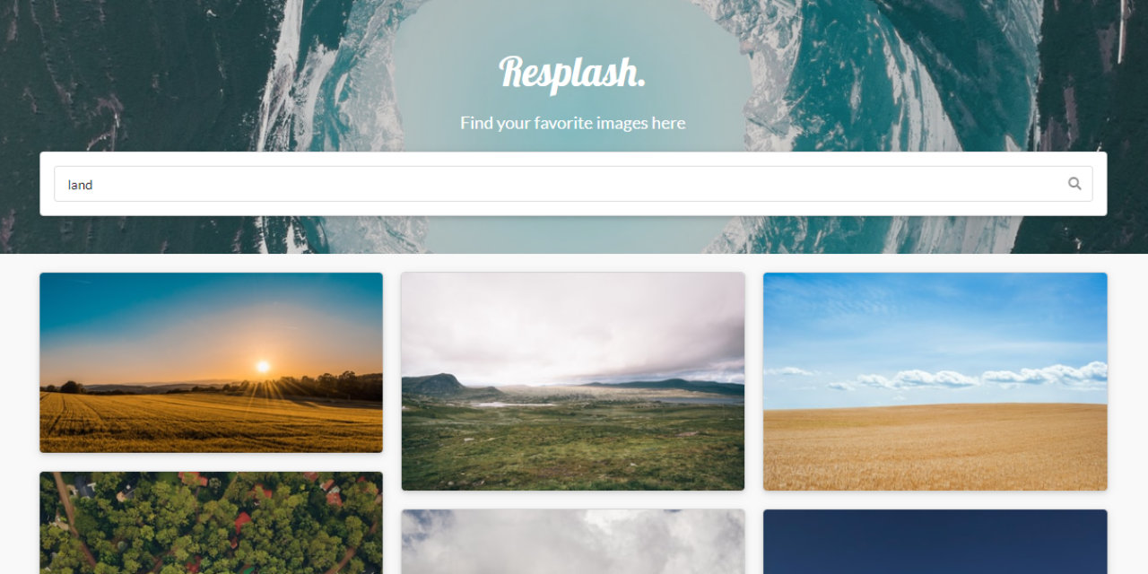 GitHub - firmlab/resplash: React with Unsplash API