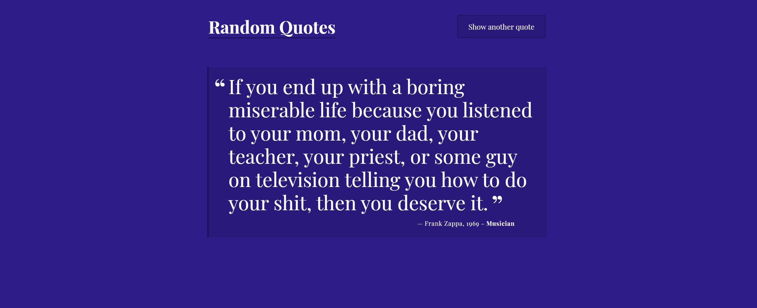 GitHub - abrahamsarache/Random-Quote-Generator: A Random Quote Generator