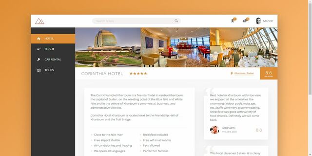 GitHub - DevMonzer/Raha: a landing page for Corinthia Khartoum hotel