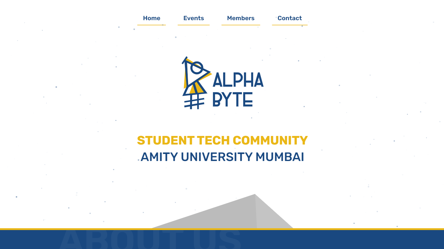 GitHub - AlphaByte-dev/alphabyte-website: Official website of AlphaByte, Amity University Mumbai