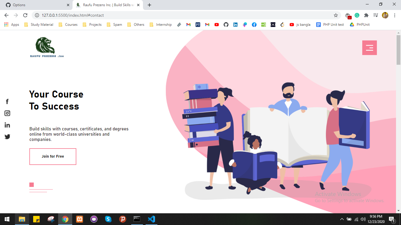 GitHub - iamraufu/Course: A Website where you can learn any course ...