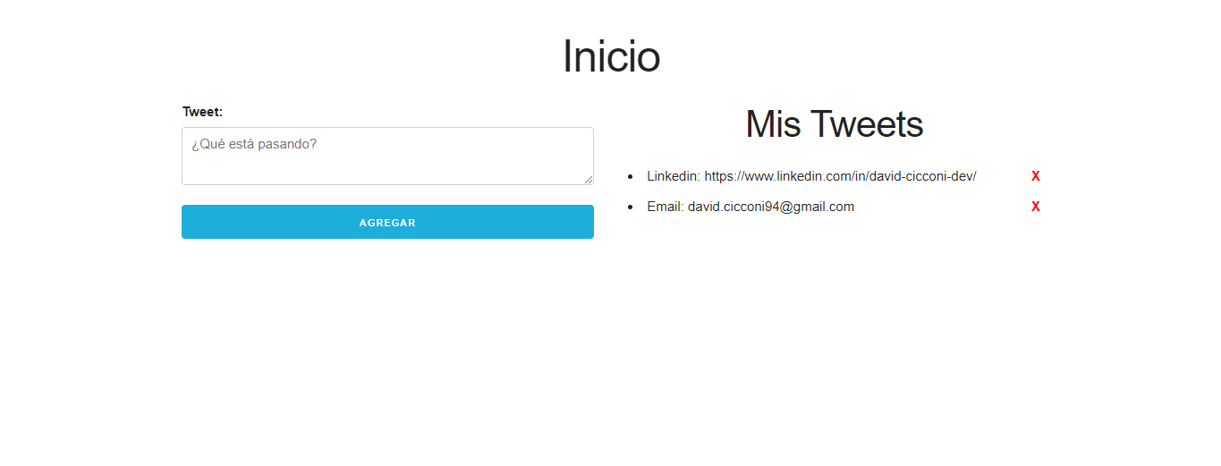 GitHub - davidcicconi94/simple_twitter: Página simple que simula Twitter, donde el usuario puede ...