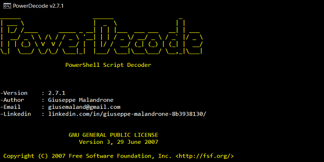 Github Malandronepowerdecode Powerdecode Is A Powershell Based Tool That Allows To 