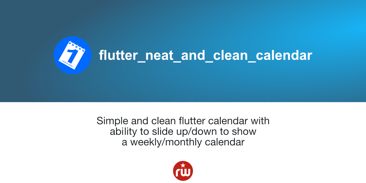 Github Rwbrflutterneatandcleancalendar Simple And Clean Flutter Calendar With Ability To