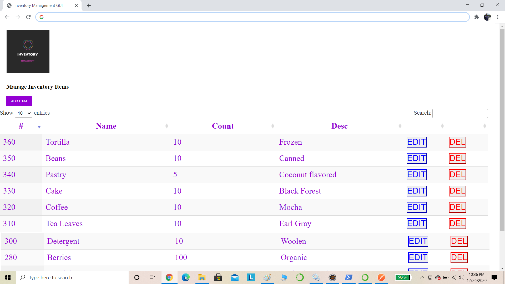 GitHub - RM54321/InventoryManagement: Inventory Management is a GUI for ...