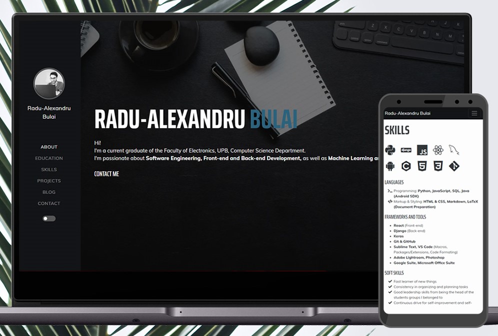 GitHub - radualexandrub/radualexandrub.github.io: React Portfolio and ...
