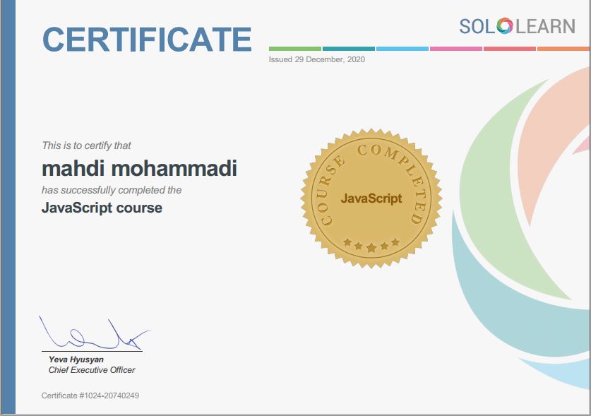 GitHub - mahdi-mohamadi/sololearn_js_certificate