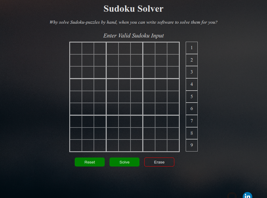 GitHub - deepakr2k1/Sudoku-Solver: An Online website to Solve Sudoku Puzzle