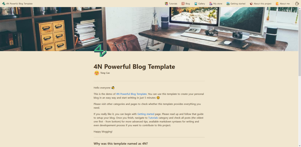 GitHub - cvtung/4N-powerful-blog-template: A powerful template for ...