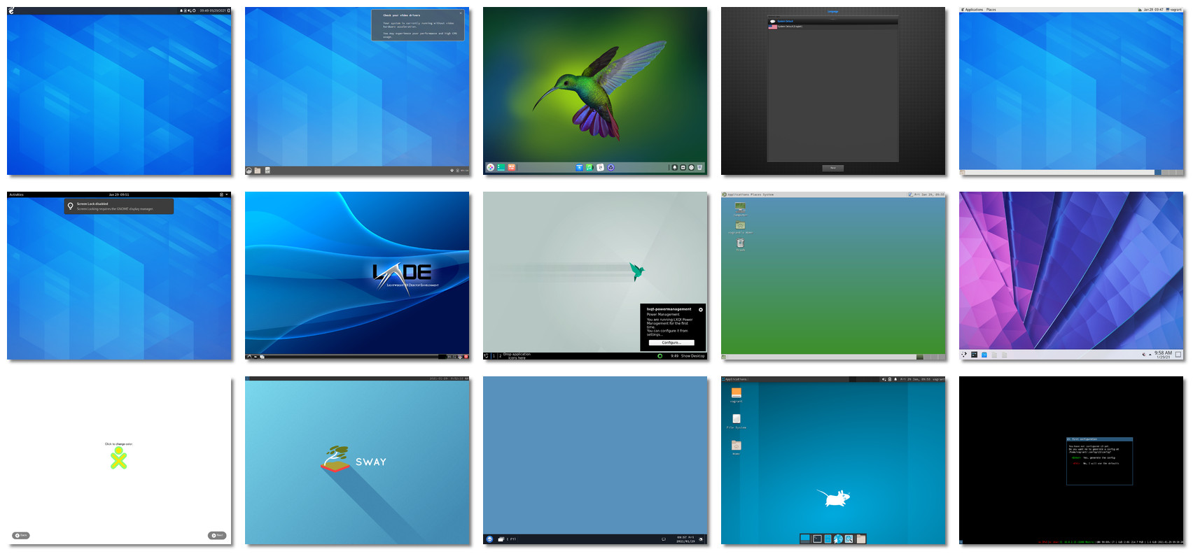 GitHub - cafehaine/de_showcase: Showcase Linux Desktop Environments