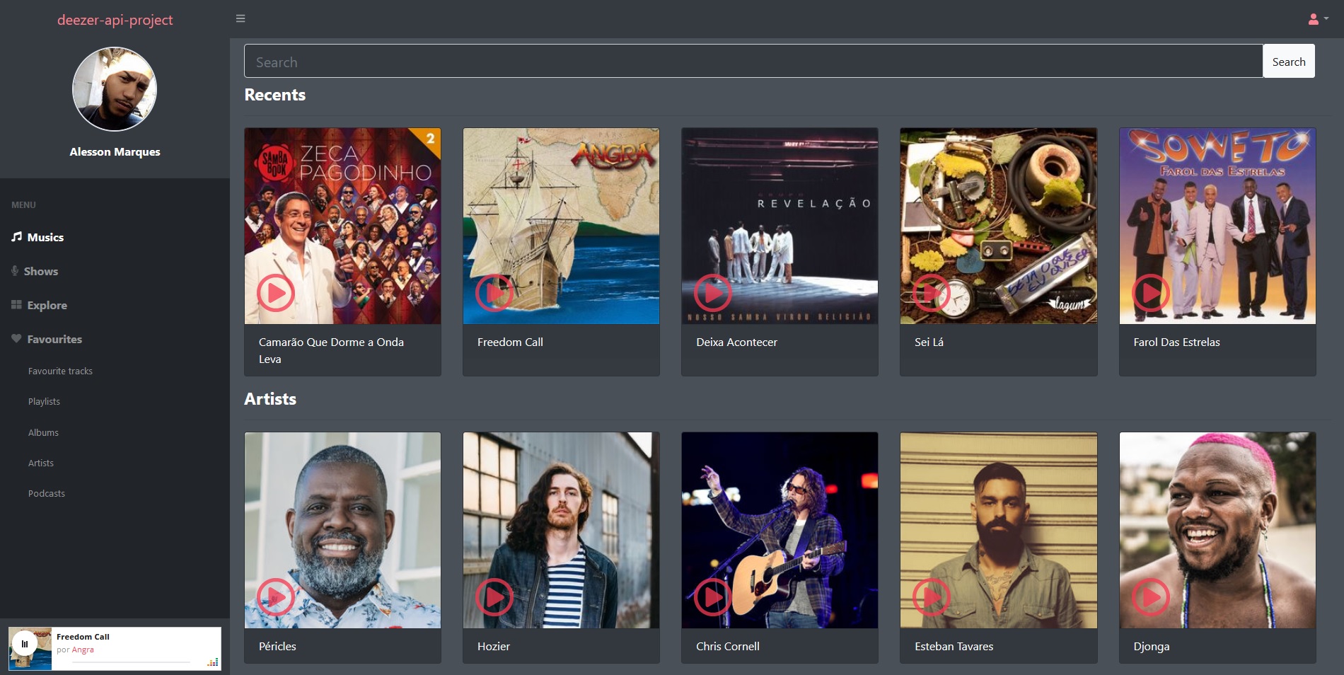 GitHub - alessonmarques/deezer-api-project: Implementing the Deezer API just to study.