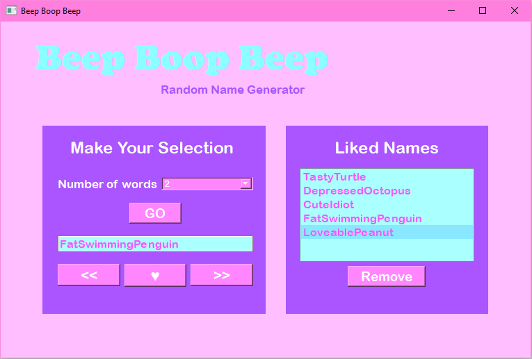 GitHub - erinlouise11/beep-boop-beep: Random name generator.