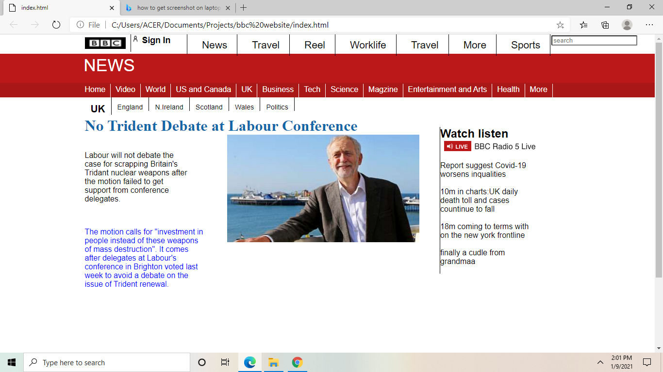 GitHub - Kaurjot/StaticPage_BBC-CLONE: HTML,CSS