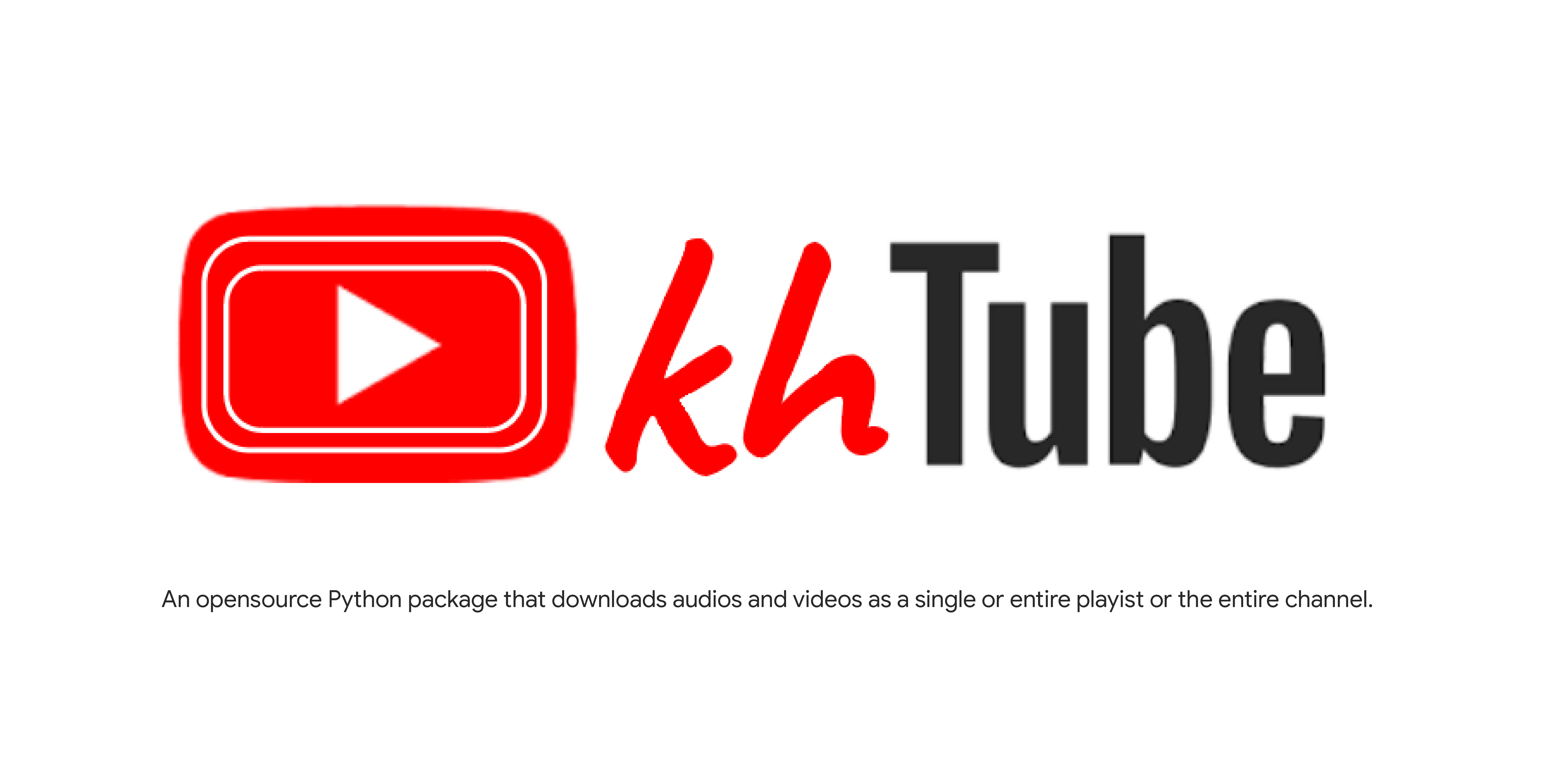 Github Kodershub Khtube This Python3 Based Package Enables You To Download Youtube Videos