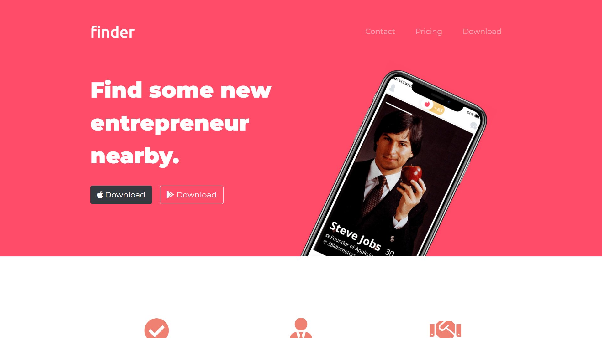 GitHub - sayak-dutta/finder: finder landing website