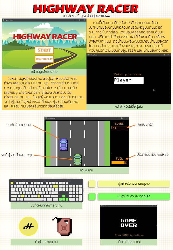 GitHub - BXSS101/Highway_Racer_Game: This is my first game project ...