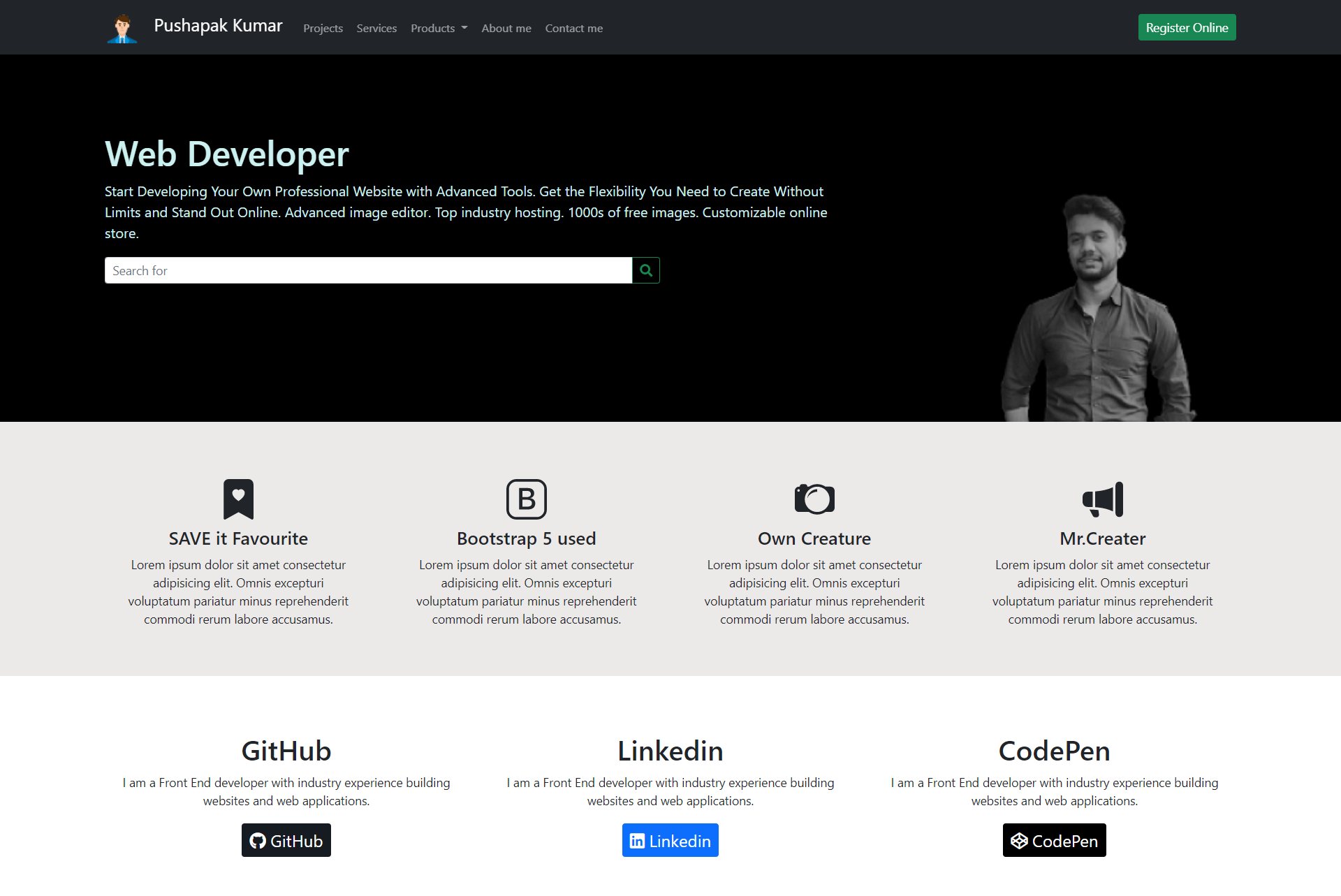 GitHub - pushapak28/Personal-Portfolio