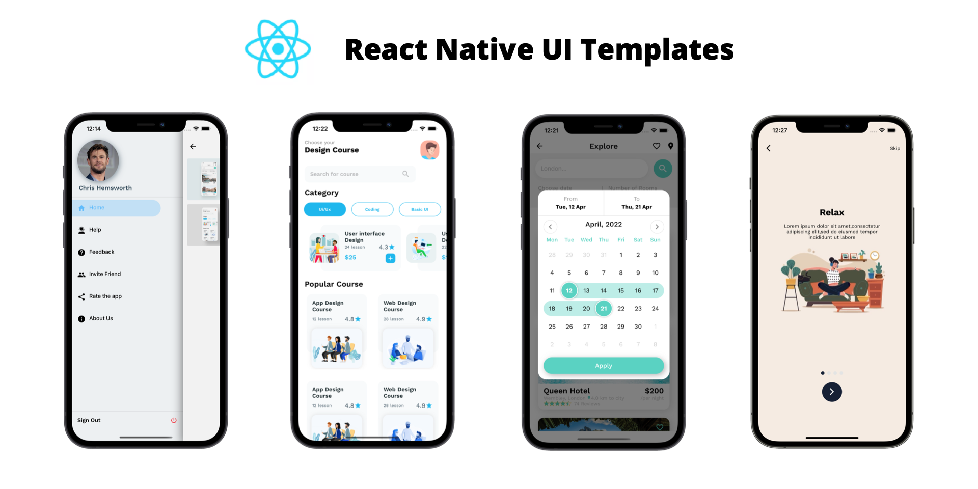 GitHub Aashu Dubey React Native UI Templates UI Kits Built In React 