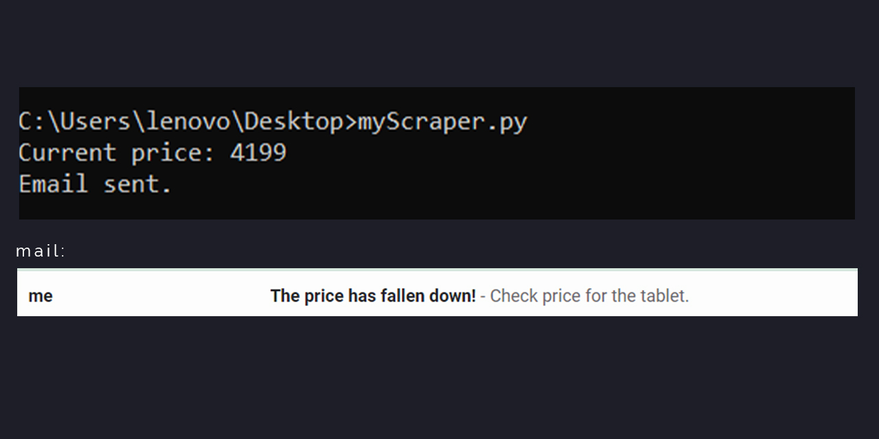 Github Aashishahautomating Python Tasks A Python Script That Checks If Price Of An Amazon