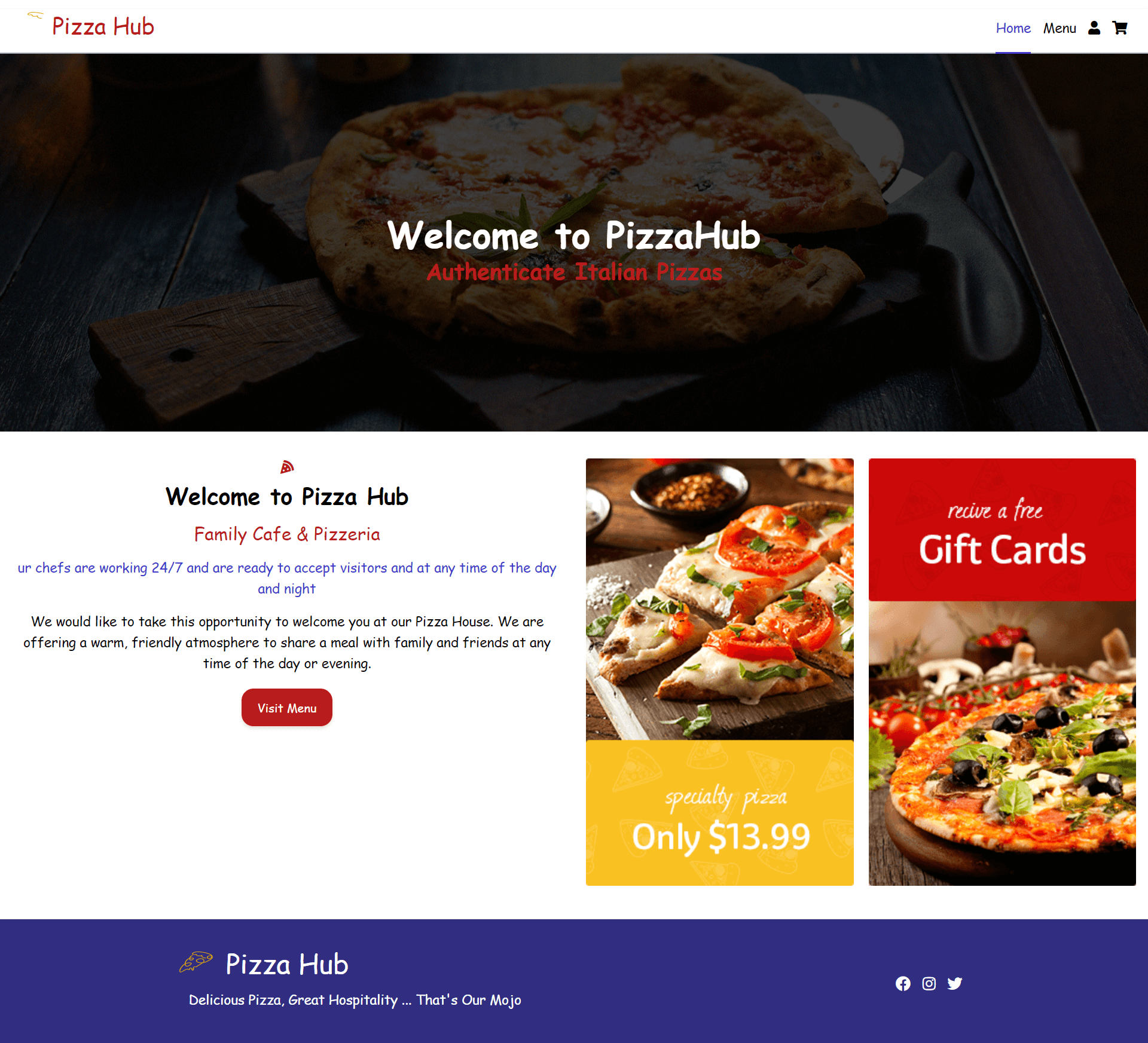 Github Ahmedsarhan Pizzahub React Js Ecommerce For Delicious Pizza Built With React Js Next